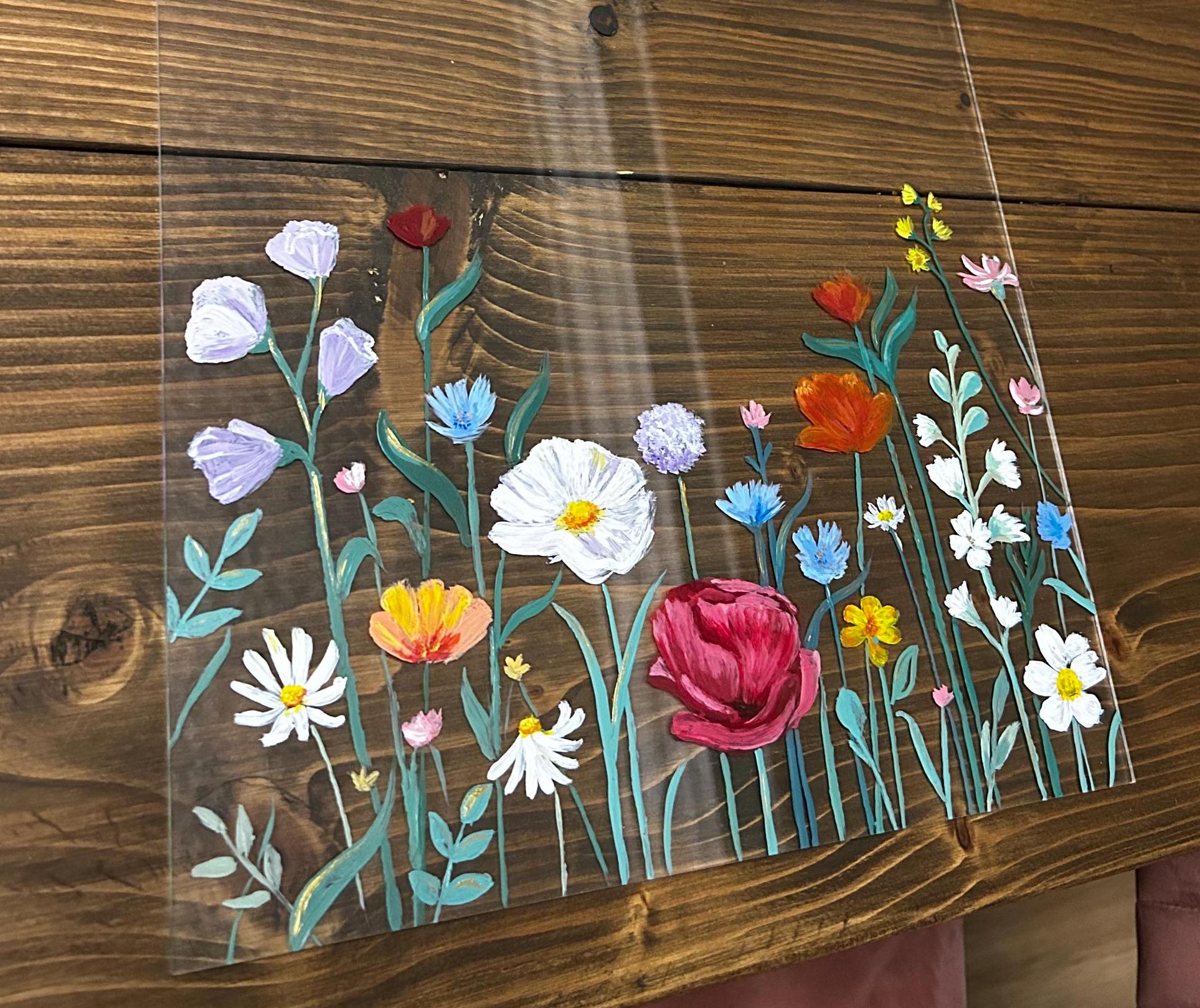 A3 Bespoke Hand Painted Acrylic Event Sign | Handmade and Customised ...