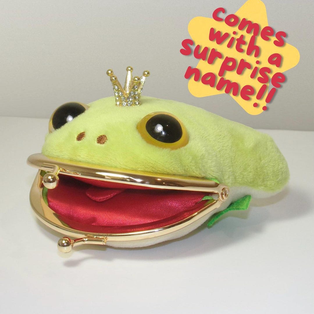 The Frog Prince - Coin Purse Wallet Keychain/bag Charm - Etsy