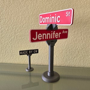 Custom Street Sign Stand | Personalized Name Plate Street Signage ...