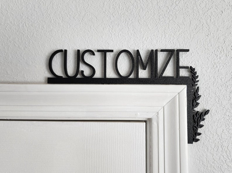 Custom Door Topper Over the Door Sign Minimalist - Etsy