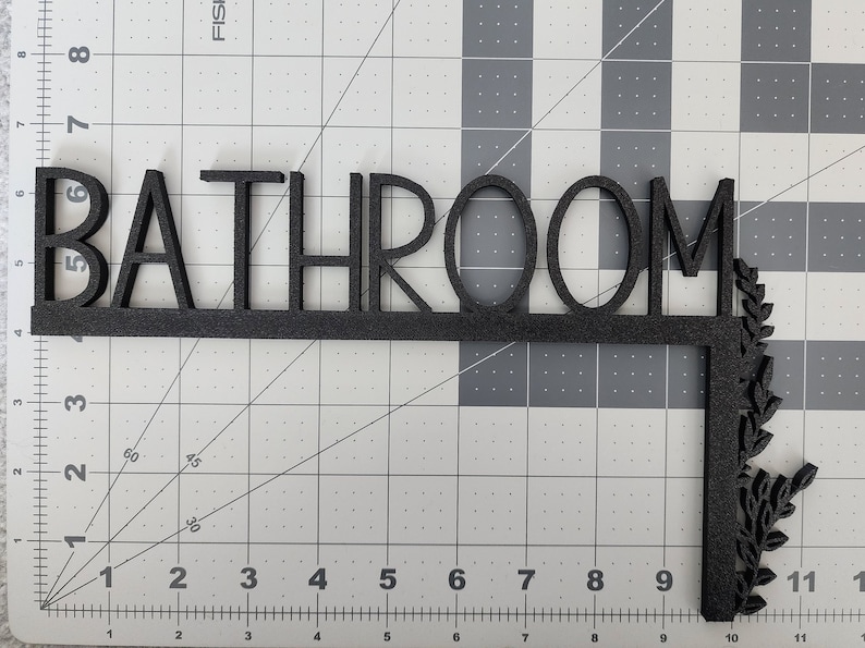 Custom Door Topper | Over the Door Sign | Minimalist | Bathroom Sign ...
