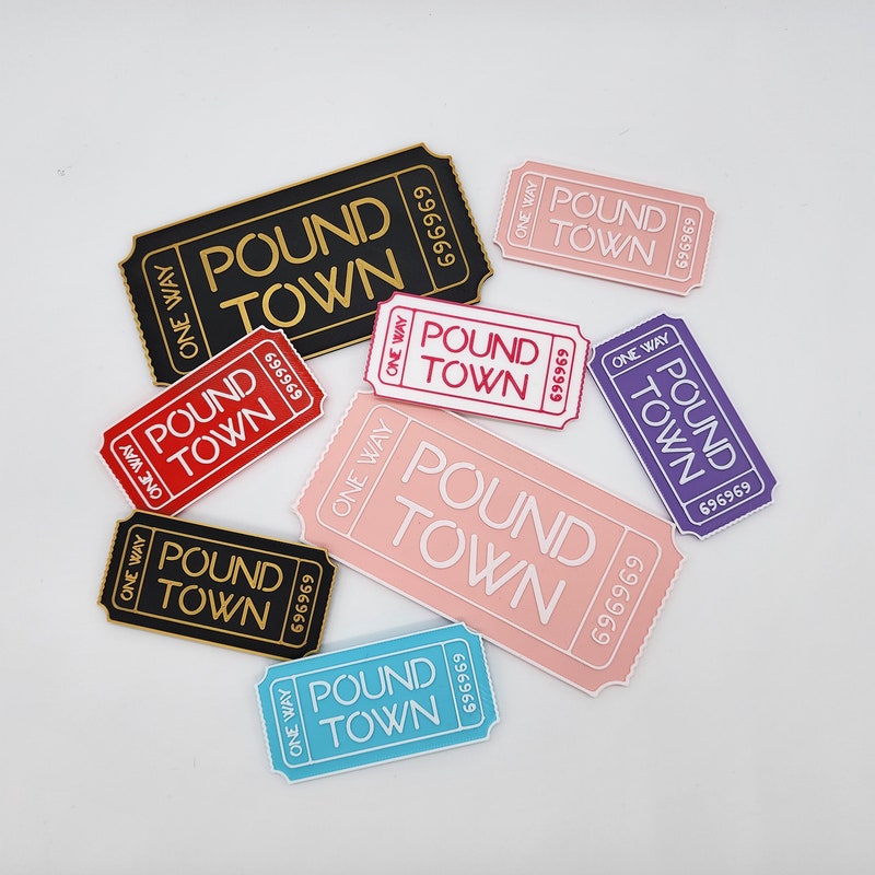 Ticket to Pound Town - Etsy