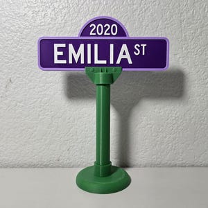 Personalized Street Sign Stand | Custom Name Plate Street Signage ...