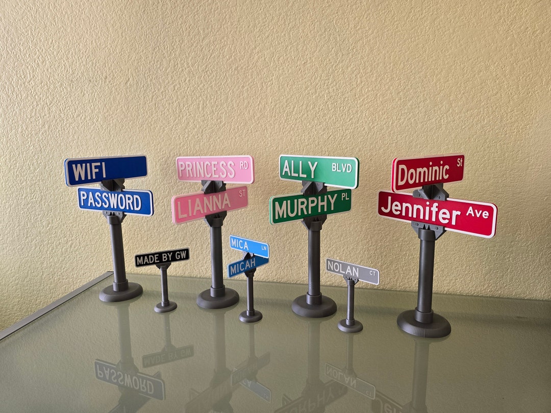 Custom Street Sign Stand | Personalized Name Plate Street Signage ...