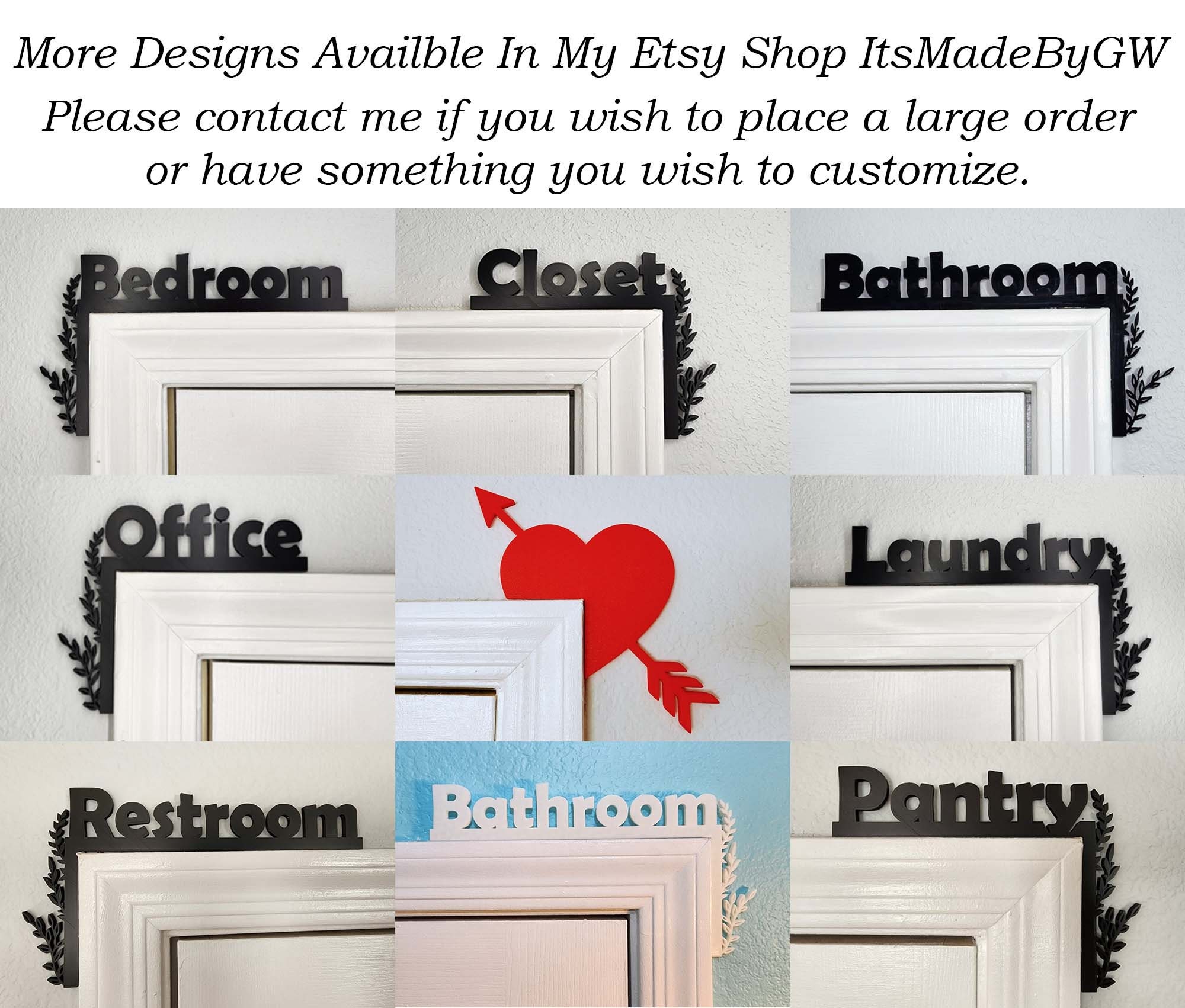 Set of Mice Door Topper | Over the Door Sign | Mouse Sign | Airbnb ...
