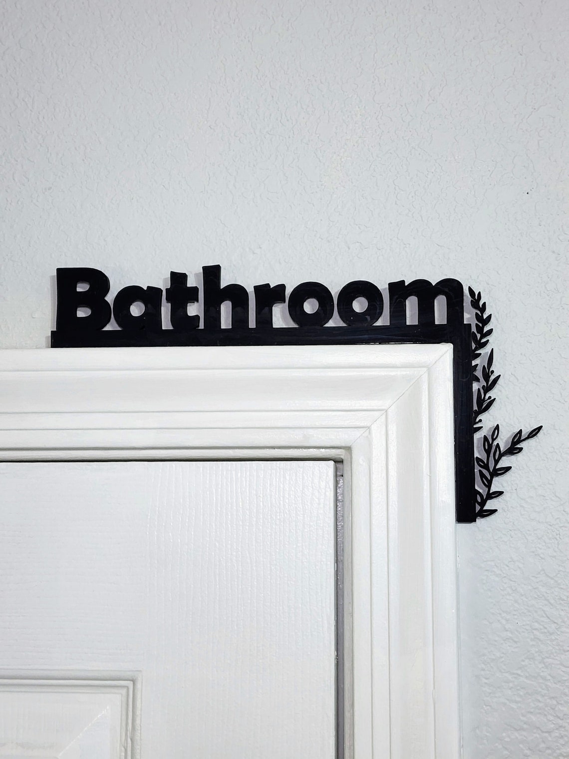 Bathroom Door Topper Over the Door Sign Bathroom Sign - Etsy