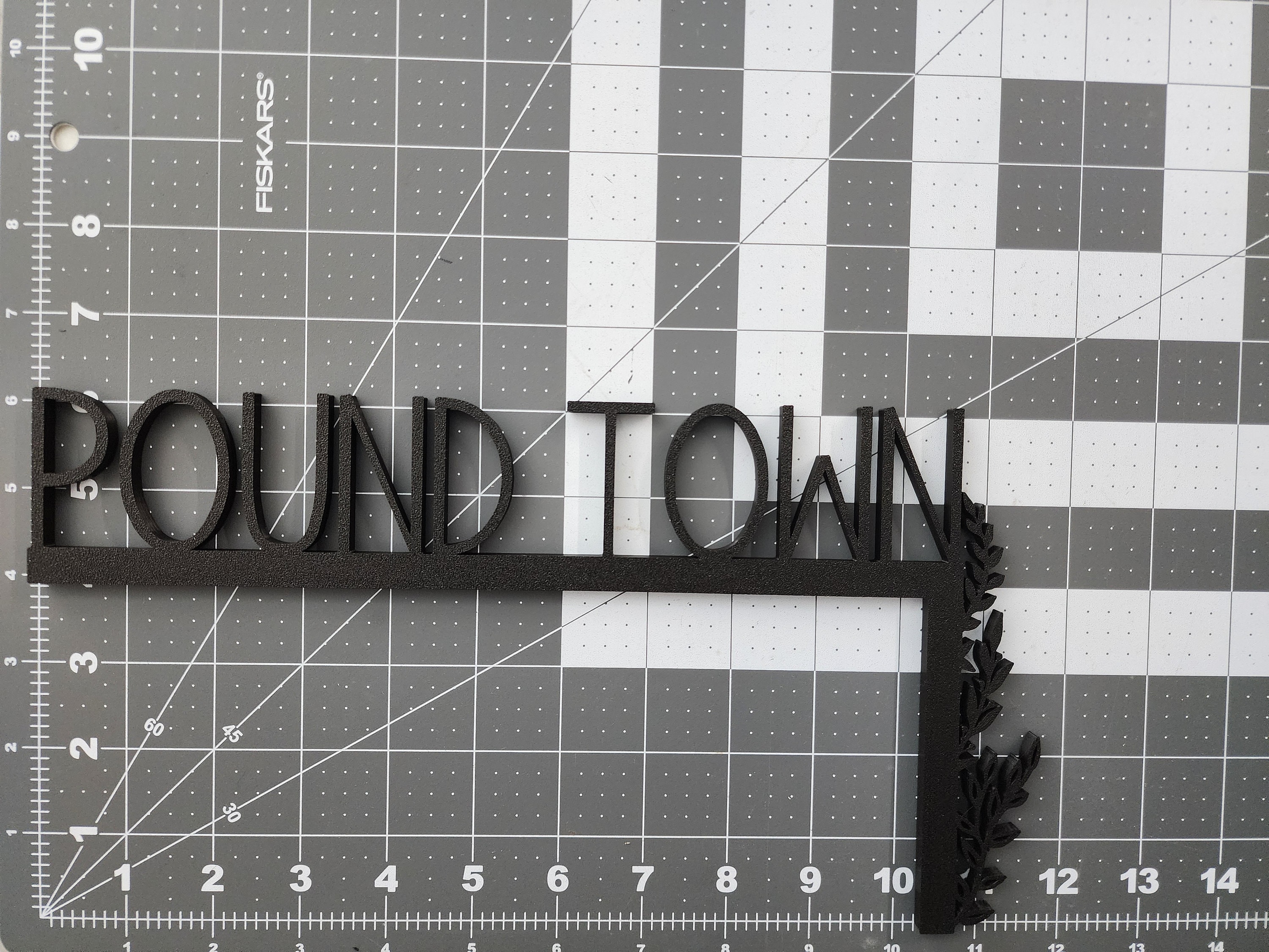 Pound Town Door Topper | Over the Door Sign | Minimalist Poundtown Sign ...