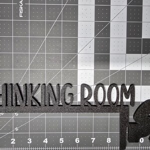 Thinking Room Door Topper | Over the Door Sign | Bathroom Sign ...