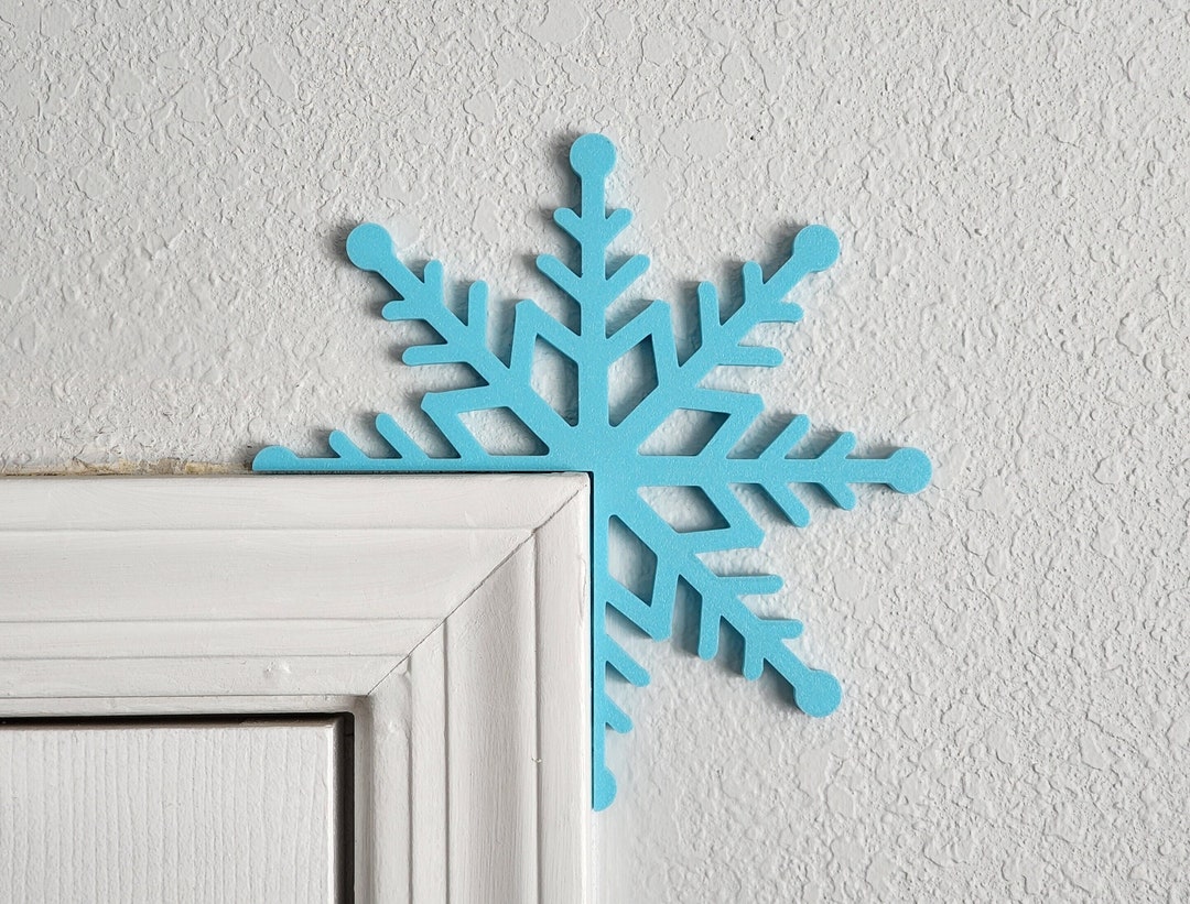 Snowflake Door Topper | Christmas Decoration | Holiday Decor | Top of ...
