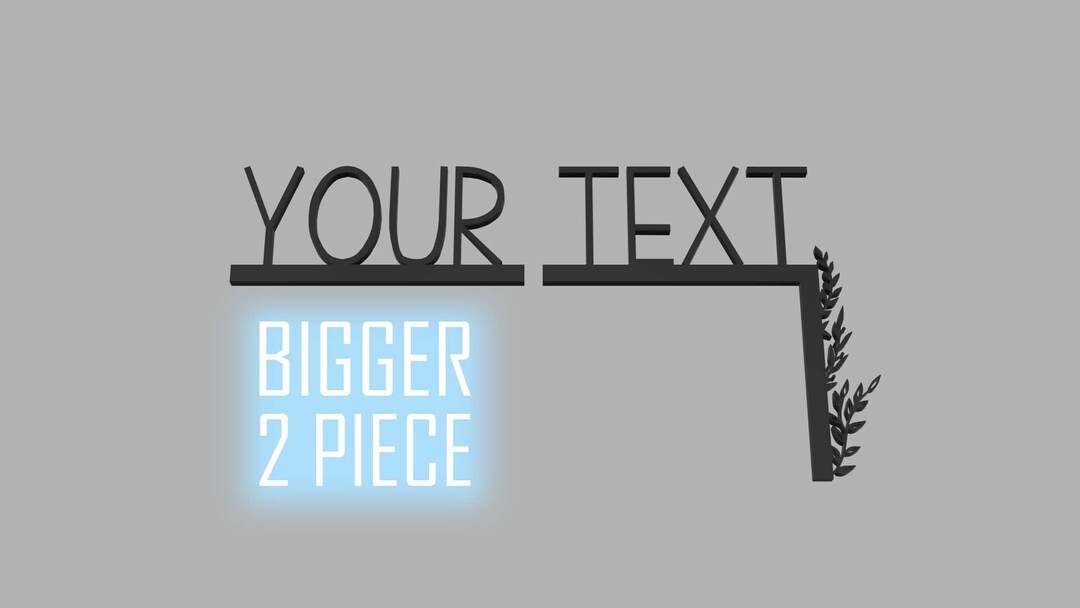 Custom 2 Piece Door Topper | Over the Door Sign | Minimalist | Bathroom ...