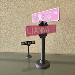 Custom Street Sign Stand | Personalized Name Plate Street Signage ...