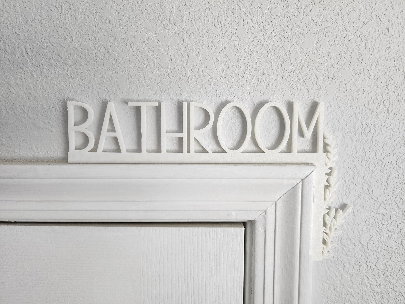 Bathroom Door Topper Over the Door Sign Minimalist Bathroom Sign Airbnb ...