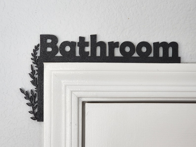 Bathroom Door Topper | Over the Door Sign | Bathroom Sign | Home Decor ...