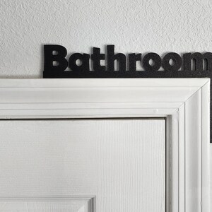Bathroom Door Topper | Over the Door Sign | Bathroom Sign | Home Decor ...
