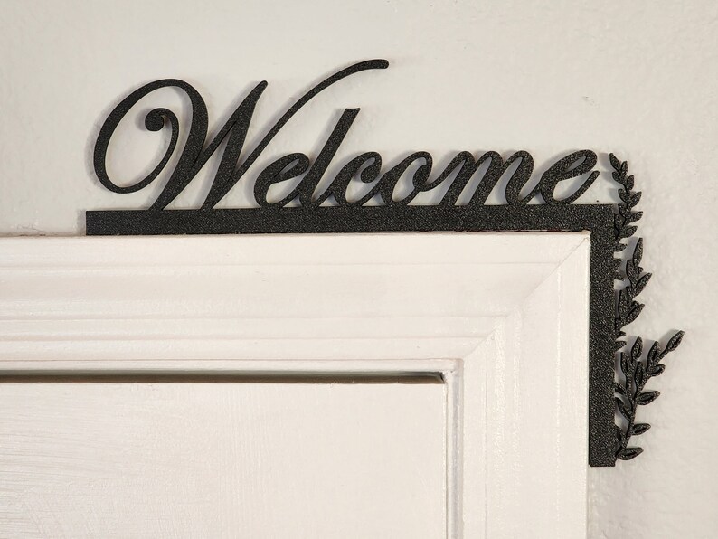 Welcome Door Topper Over the Door Sign Welcome Sign - Etsy