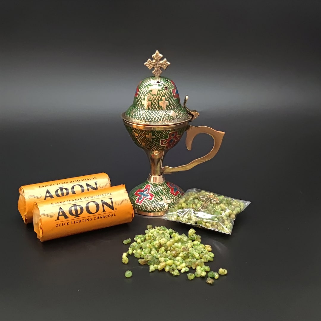 Traditional Orthodox Brass Incense Resin Censers Hand Painted - Etsy