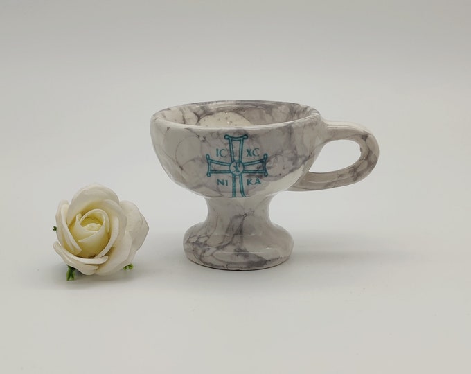 Hand Build Orthodox Ceramic Incense Resin Burners Marble Efect ...