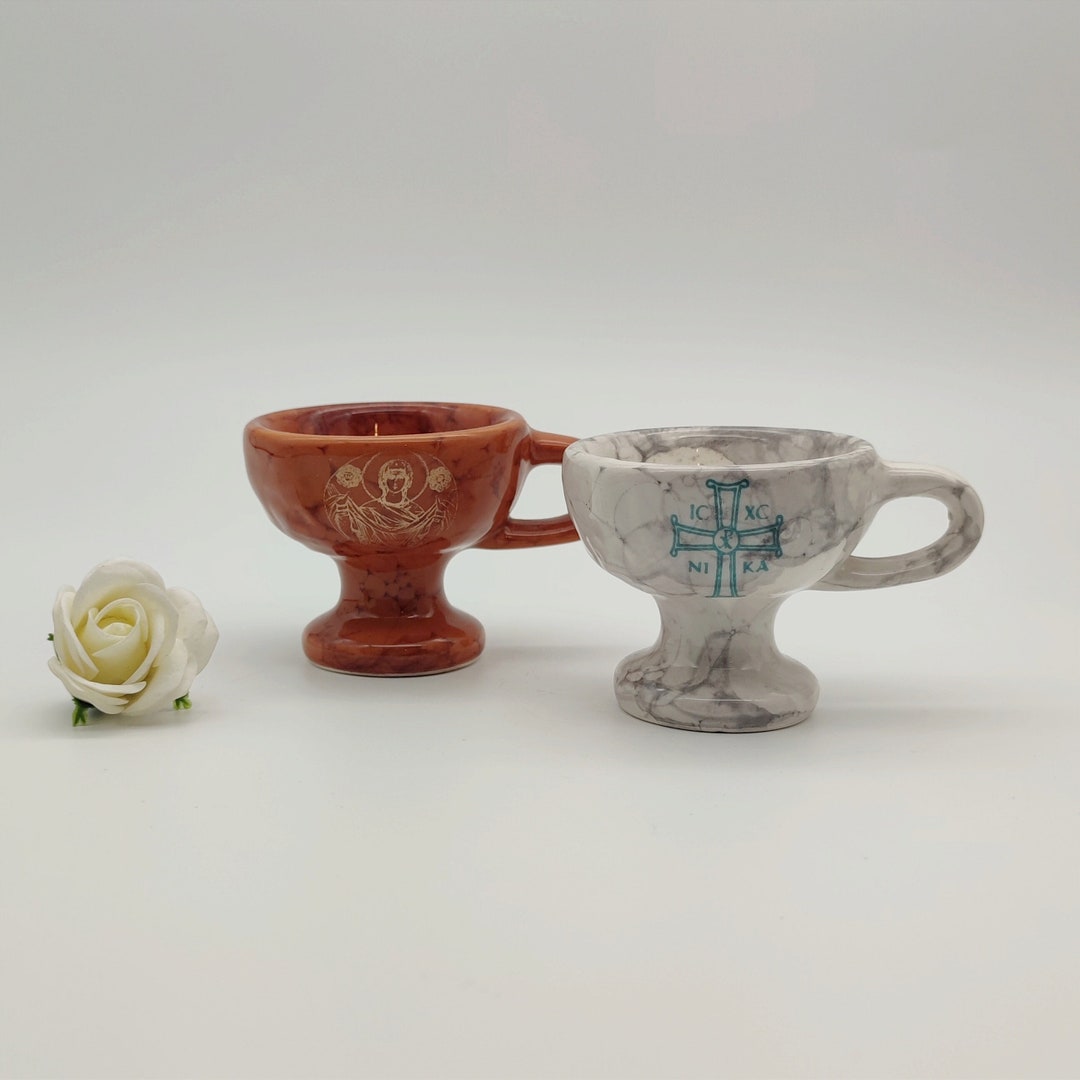 Hand Build Orthodox Ceramic Incense Resin Burners Marble Efect ...