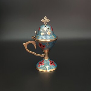 Traditional Orthodox Brass Incense Resin Censers Hand Painted - Etsy