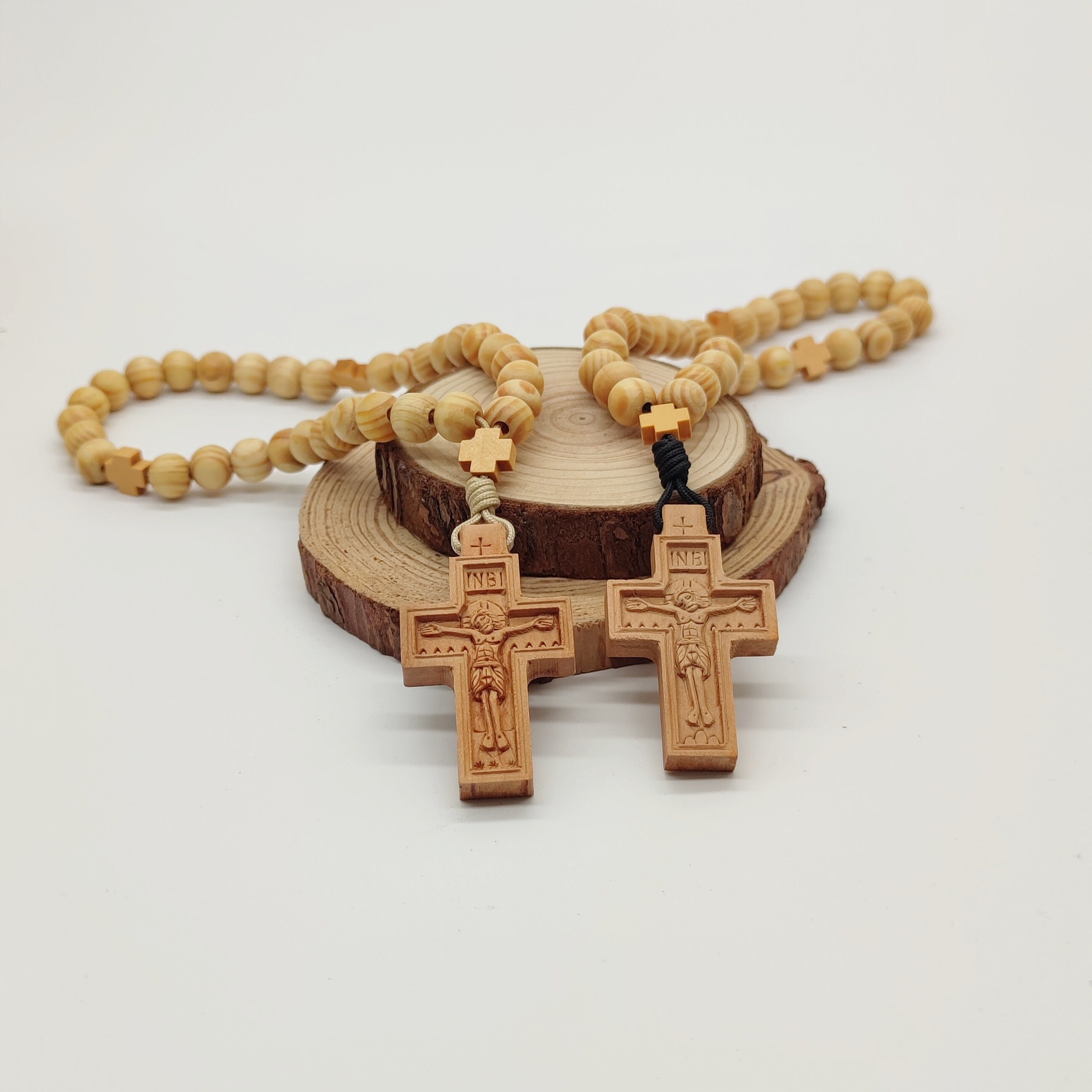 Eastern Orthodox Prayer Rope 33 Natural Wood Bead Clear - Etsy Australia