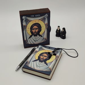 Orthodox Greek Jesus Christ the Shroud of Turin Selected Set Wooden Box ...