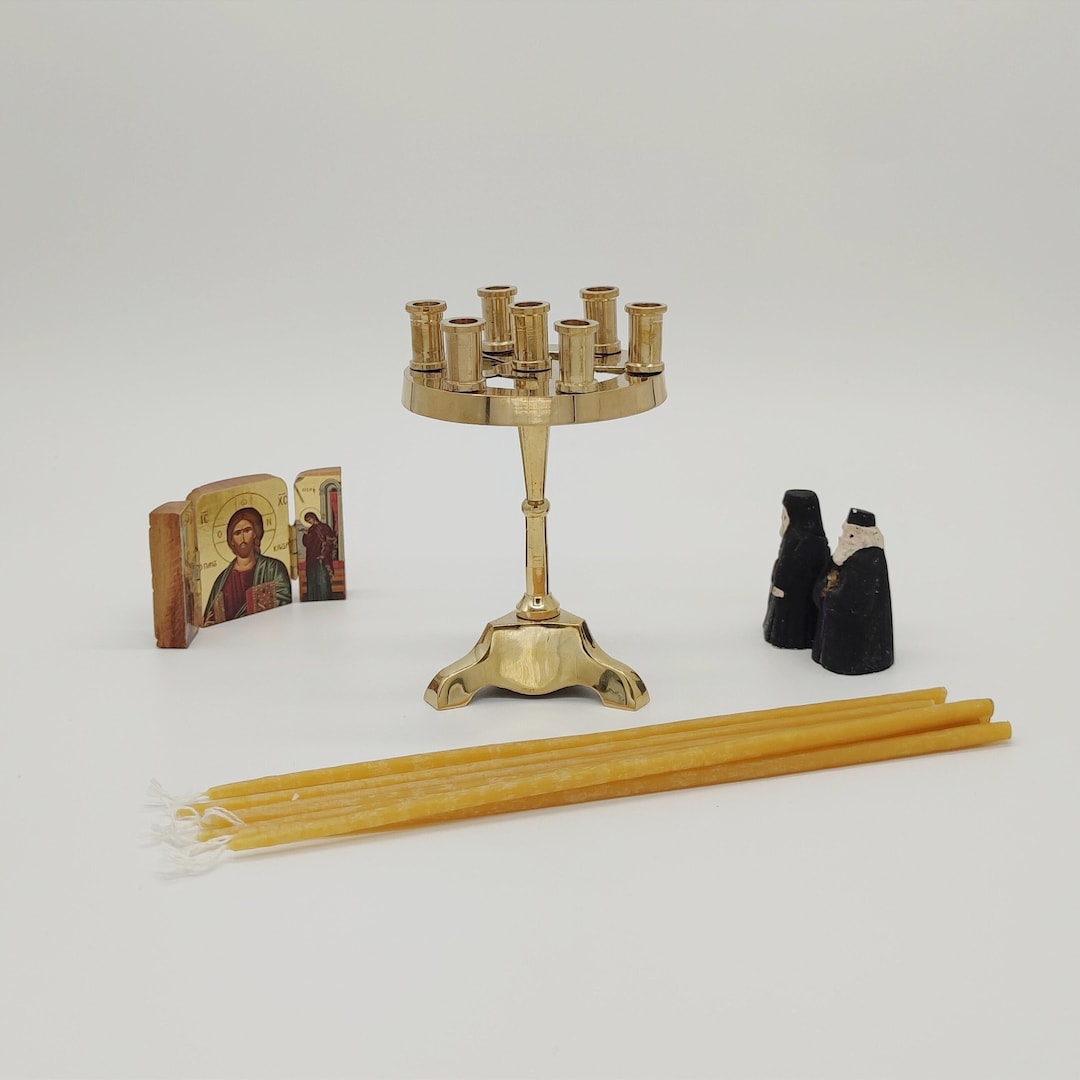 Eastern Orthodox Christian Home Altar Bronze Candle Holder - Etsy