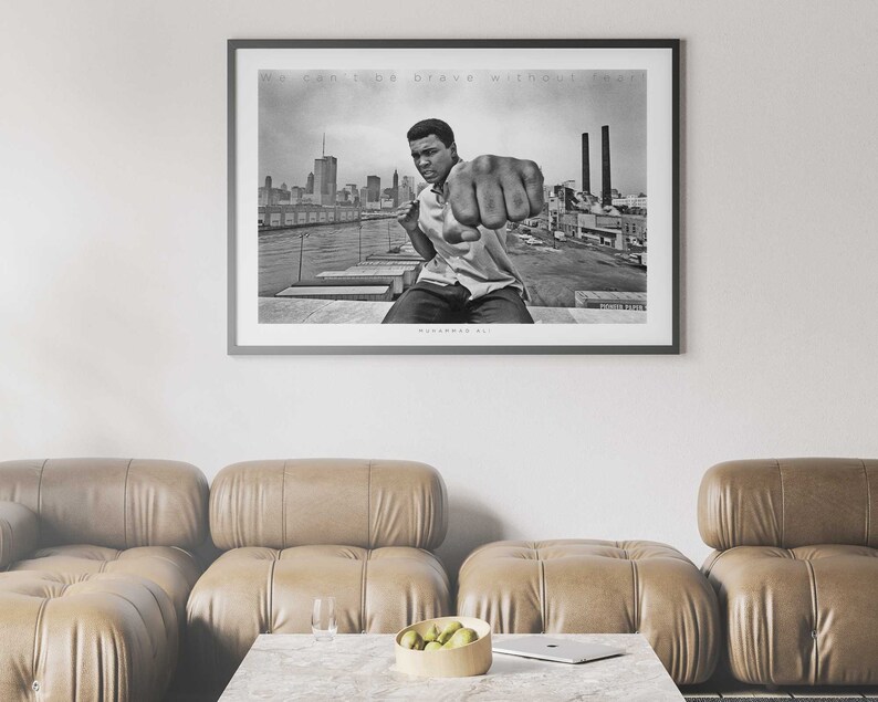 Muhammad Ali Poster, Wall Art, Printable Poster, Black and White ...