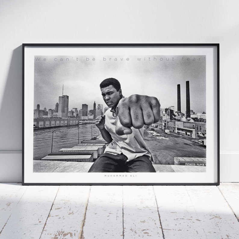 Muhammad Ali Poster, Wall Art, Printable Poster, Black and White ...
