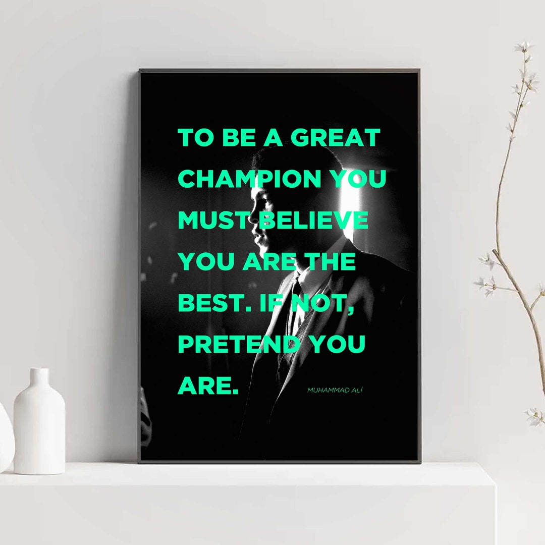 Muhammad Ali, Wall Art, Poster, Printable Poster, Black and White ...