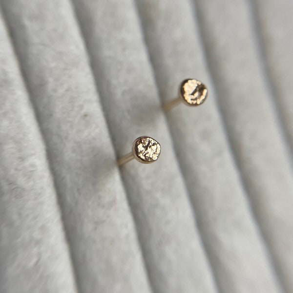 Tiny Gold Studs - Etsy UK