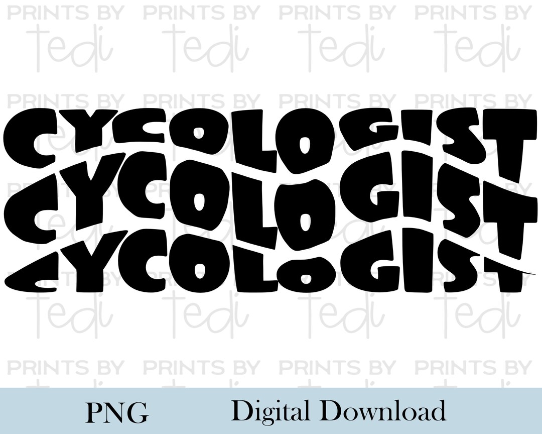 Cycologist Black Lettering PNG, Biking & Cycling Digital Download ...