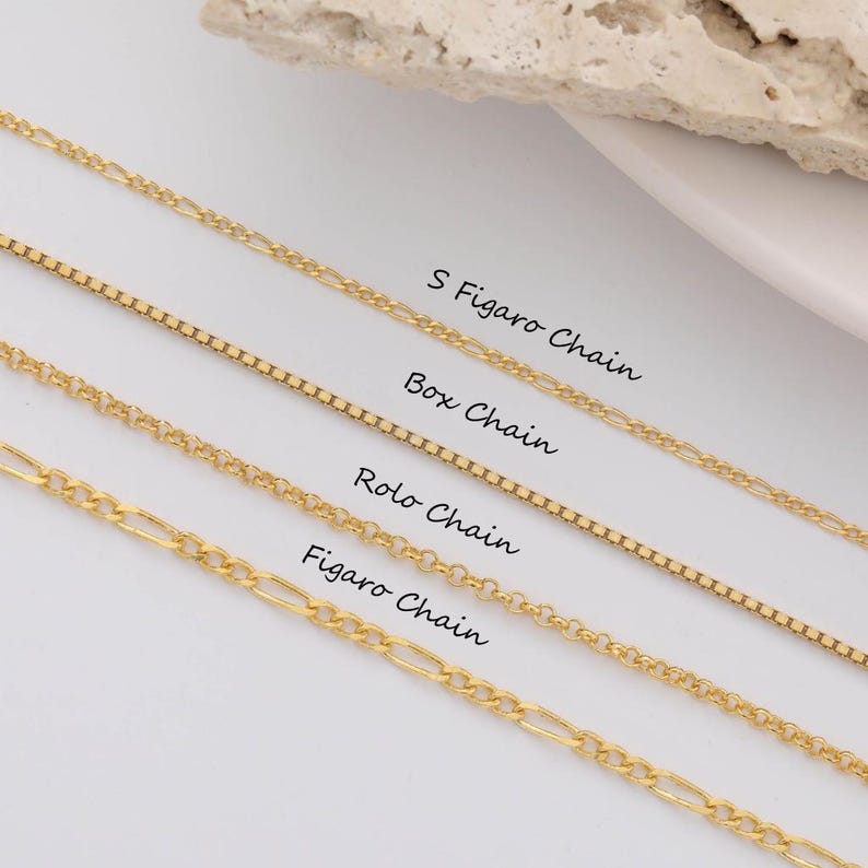 18K Gold Filled Bracelets, Paperclip Chain, Twist Chain, Box, Heart ...