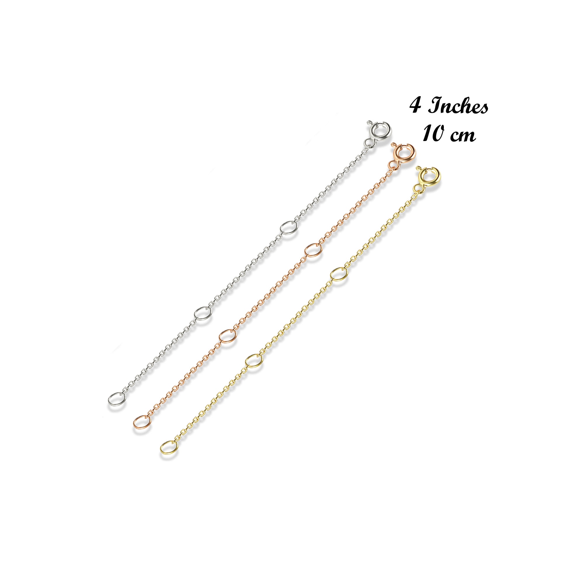 14K Solid Gold Extender Chain Gold Extender Chain Solid - Etsy