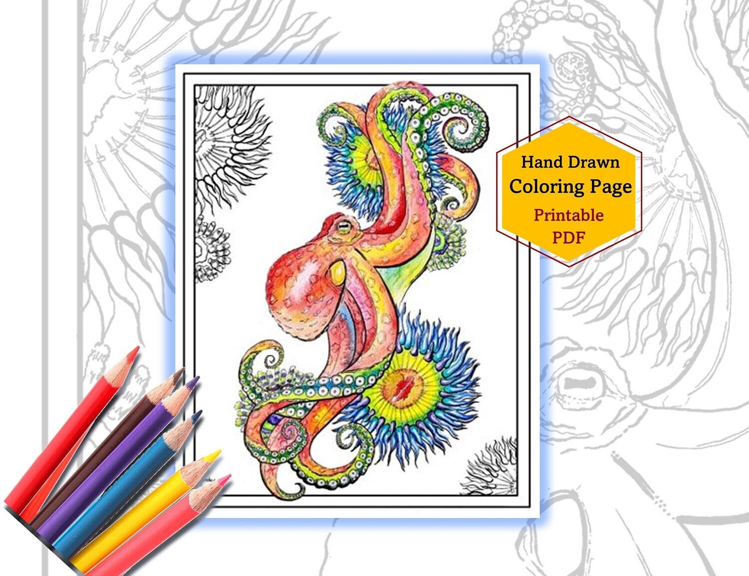 Octopus Coloring Pages And Activities