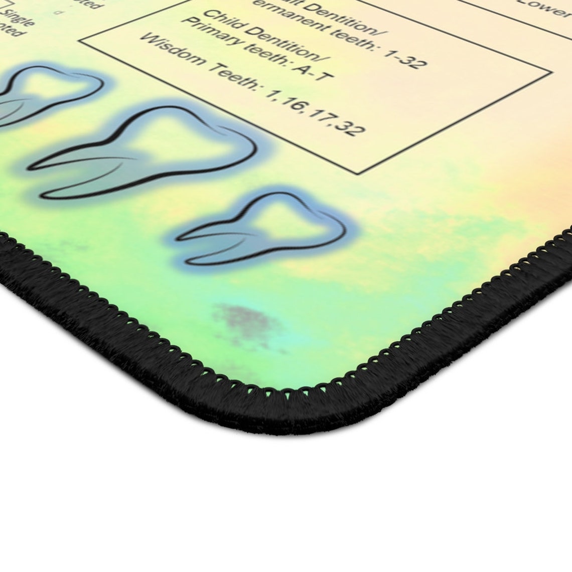 Tooth Numbering Diagram Mouse Pad for Dental Offices & - Etsy