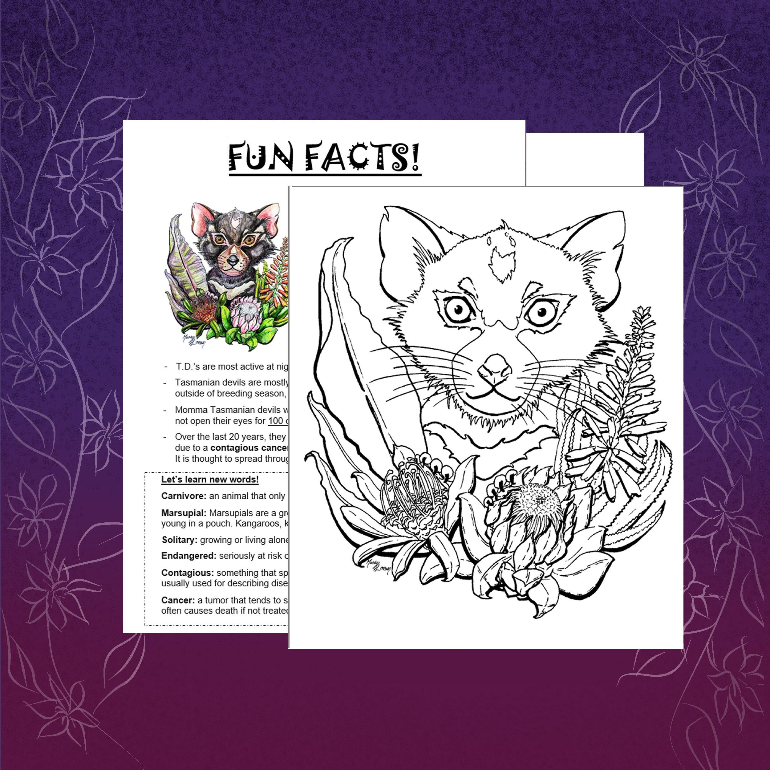 Kids Coloring Page & Fun Facts, Kids Activities, Children's Printable ...