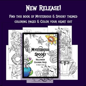 Witch's Brew Halloween Coloring Book, Printable Adult Coloring Pages ...