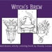 Witch's Brew Halloween Coloring Book, Printable Adult Coloring Pages ...