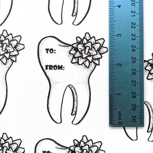 Printable Tooth Gift Tags for Dental Offices. Dental Student Gift ...