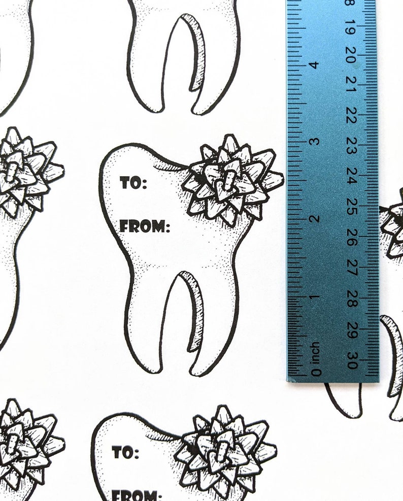 Printable Tooth Gift Tags for Dental Offices. Dental Student Gift ...