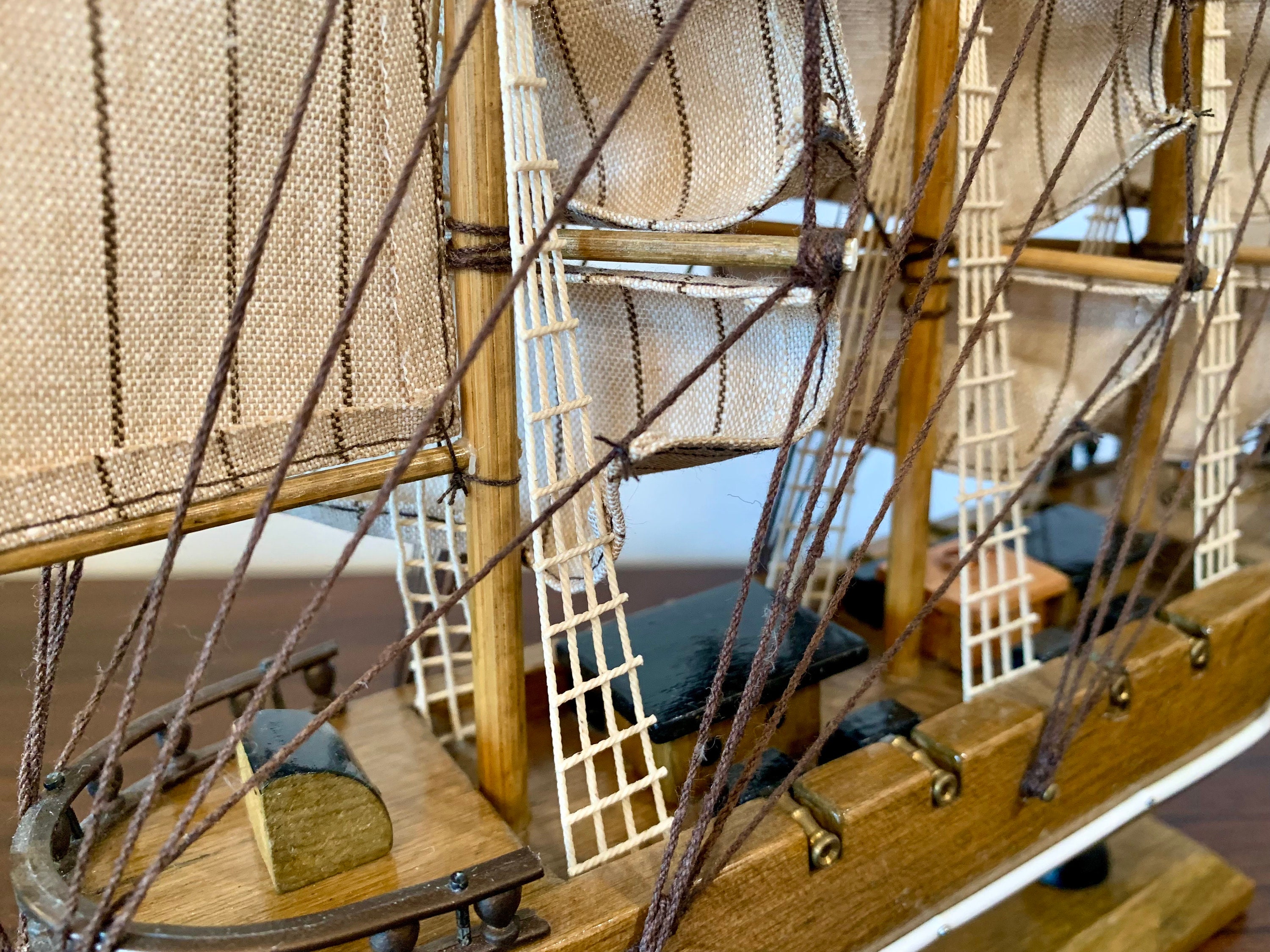 Vintage Fragata Siglo XVIII Ship Model Handcrafted Replica Nautical ...