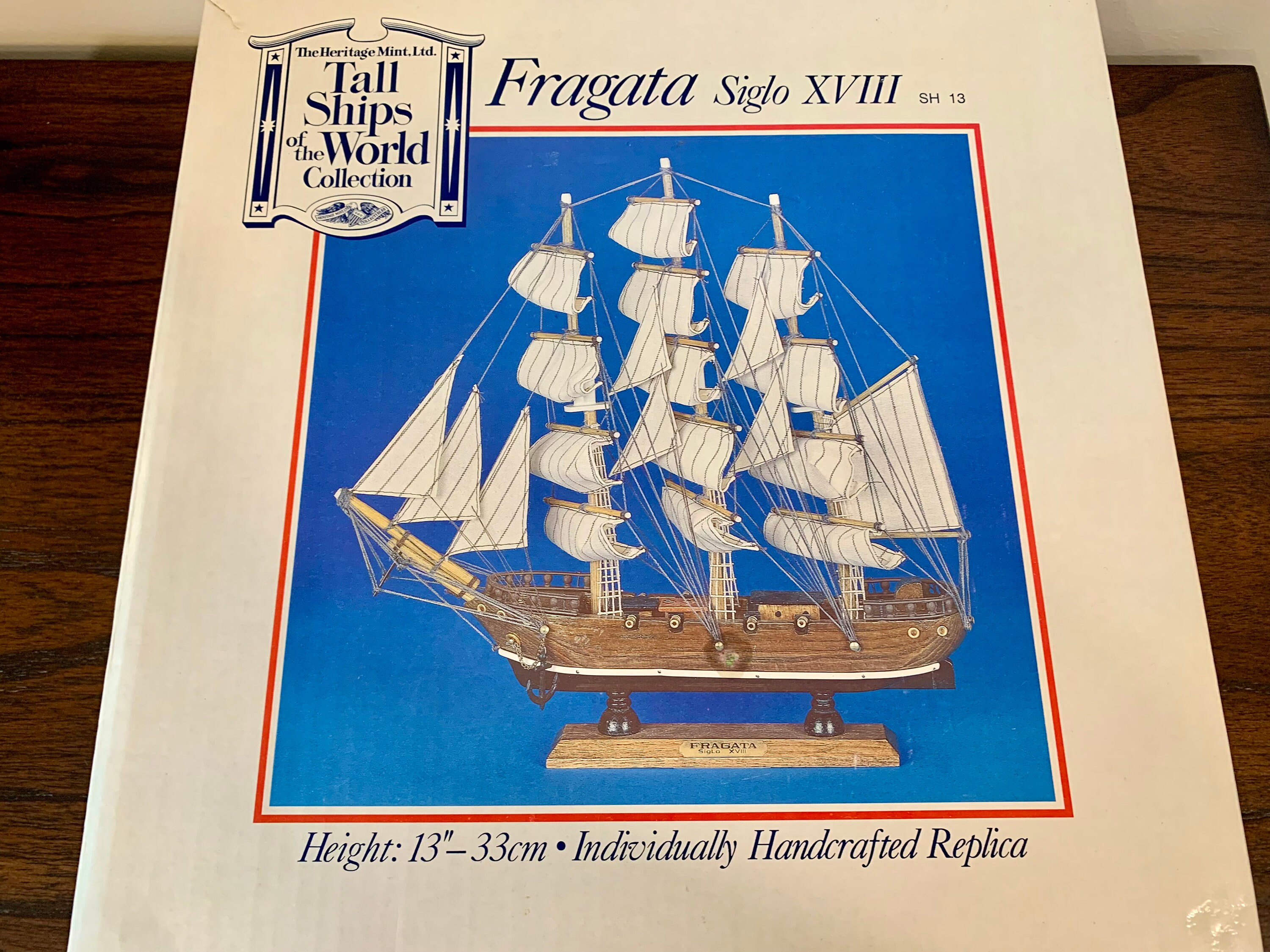 Vintage Fragata Siglo XVIII Ship Model Handcrafted Replica Nautical ...