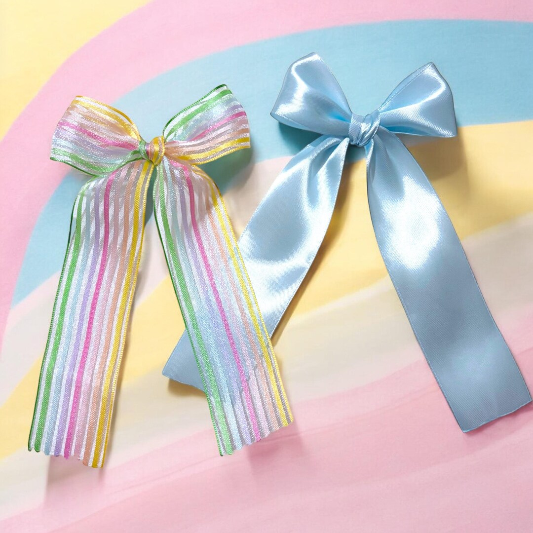 Pastel Ribbon Bows - Etsy