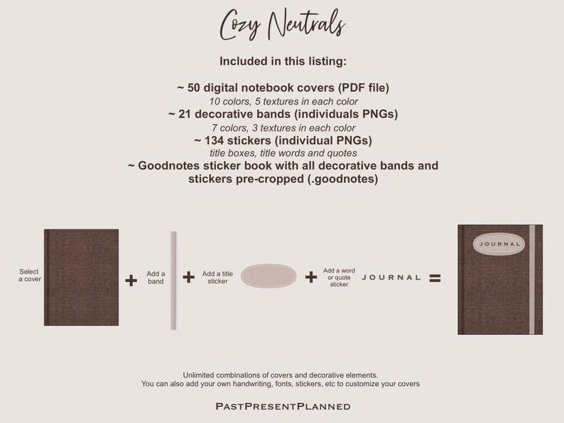 Digital Notebook Covers | Digital Planner Covers | Goodnotes Covers ...