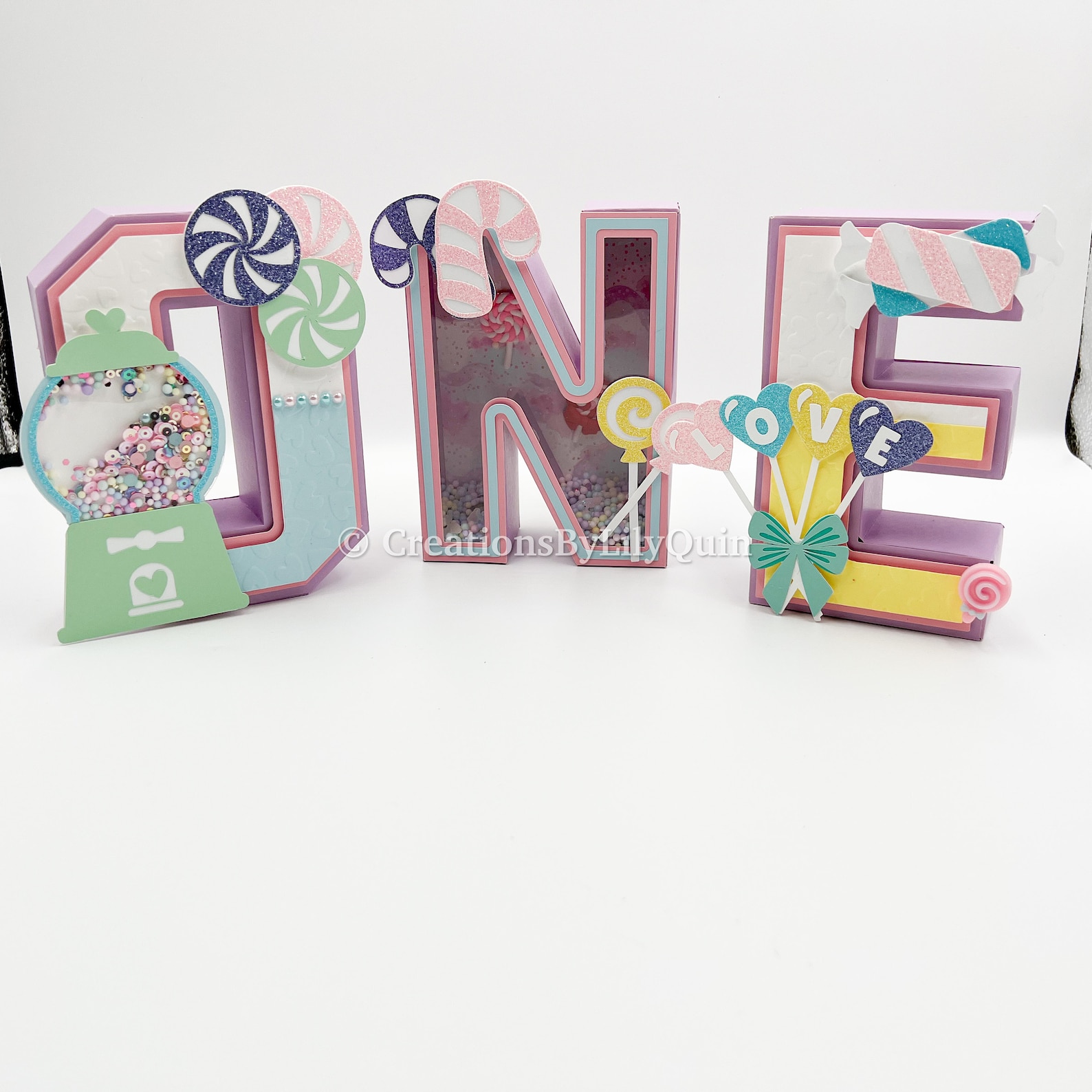 Candy Theme 3D Letters - Etsy