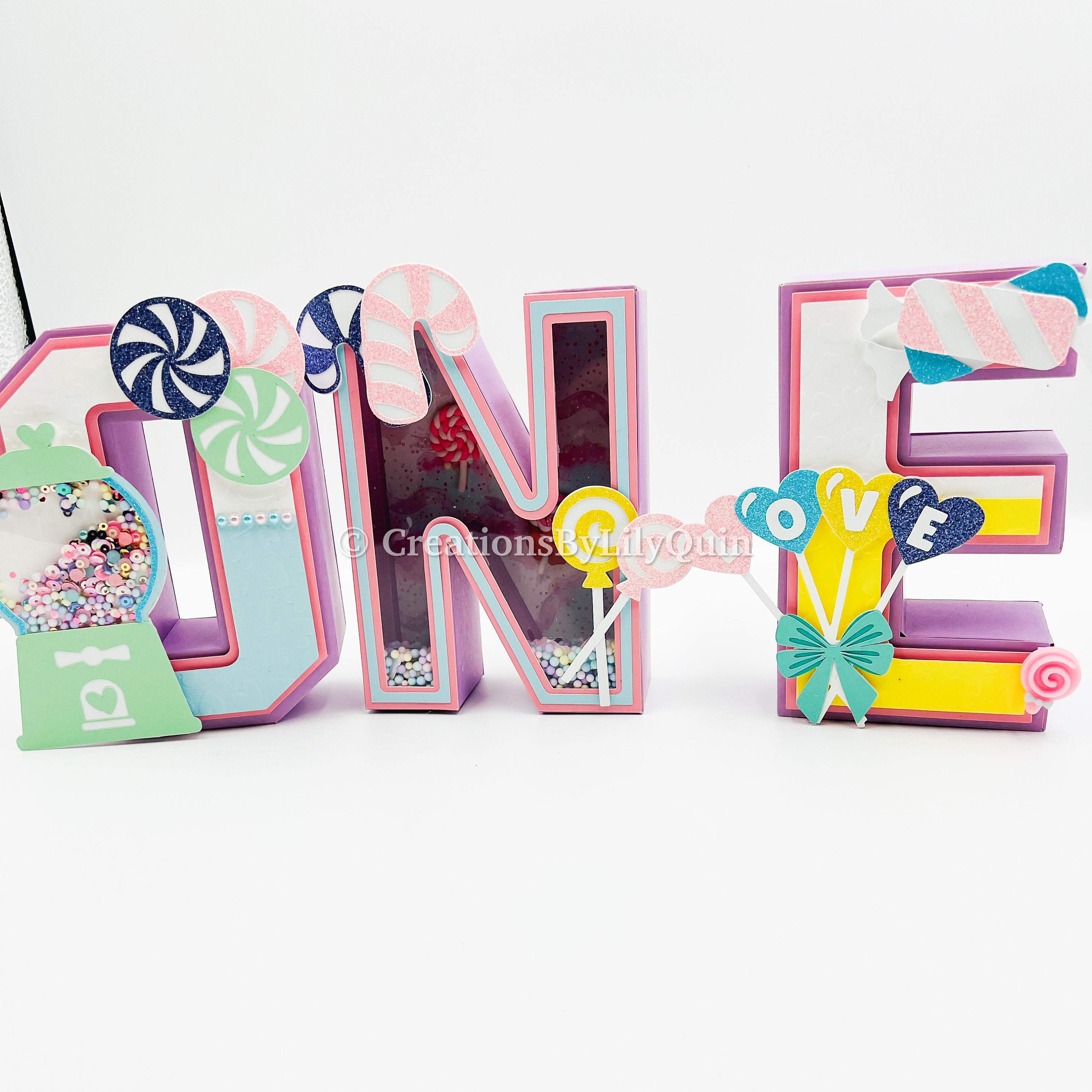 Candy Theme 3D Letters - Etsy