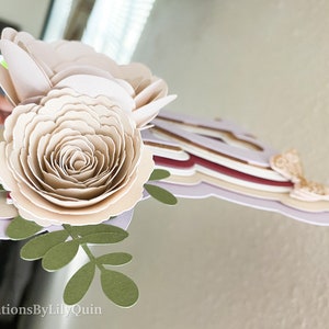 Floral Theme 3D Cake Topper - Etsy