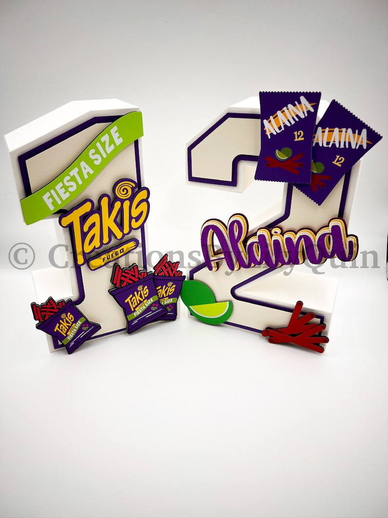 Takis Theme 3D Letter: Personalized Birthday Party Decor - Etsy