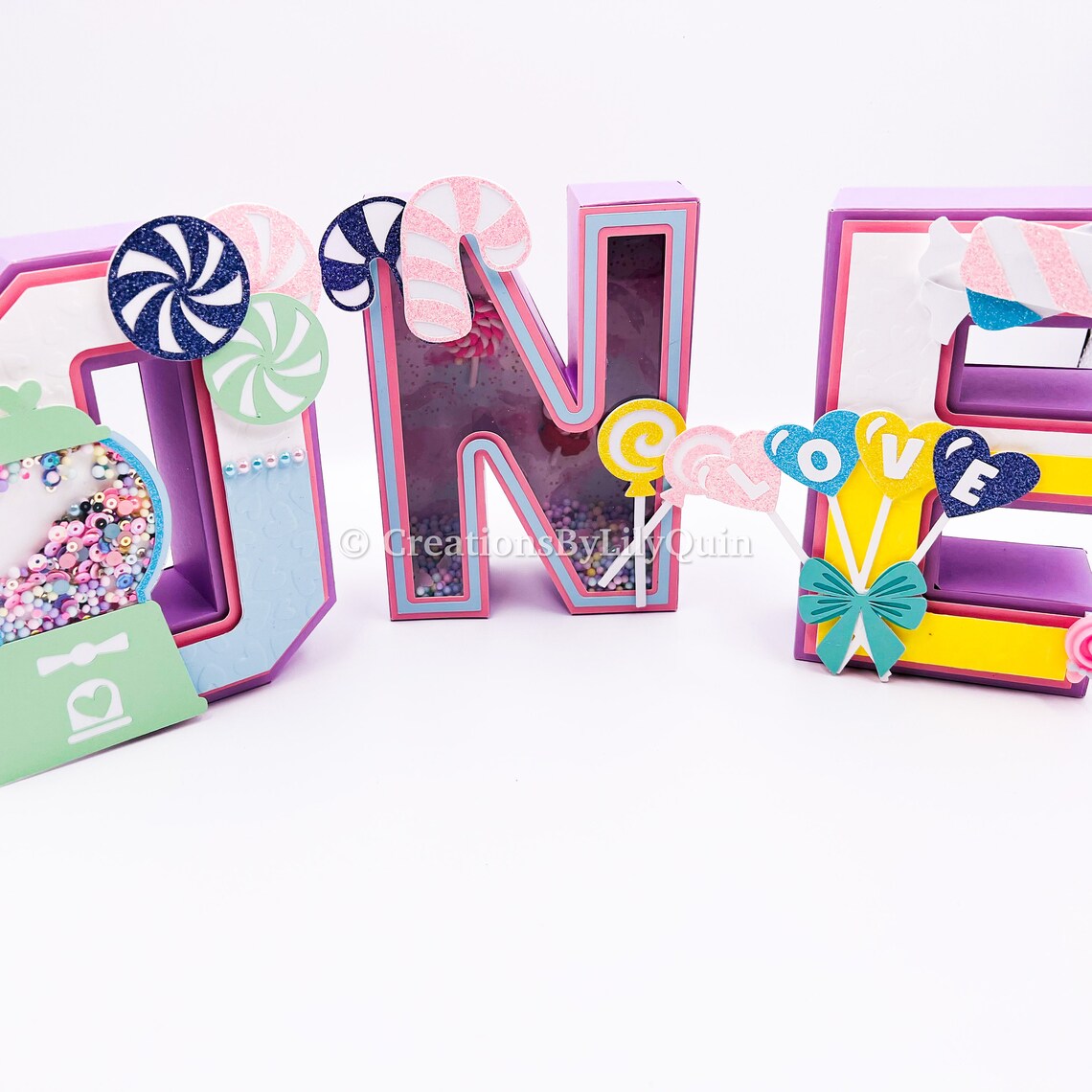 Candy Theme 3D Letters - Etsy