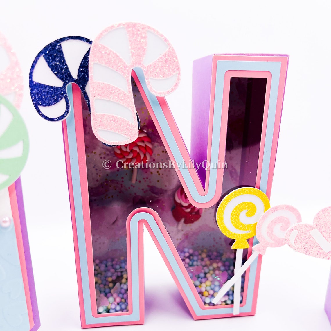 Candy Theme 3D Letters - Etsy